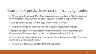 Pesticide residue | PPTX