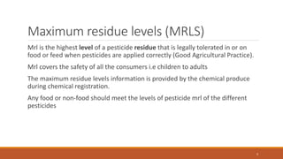 Pesticide residue | PPTX