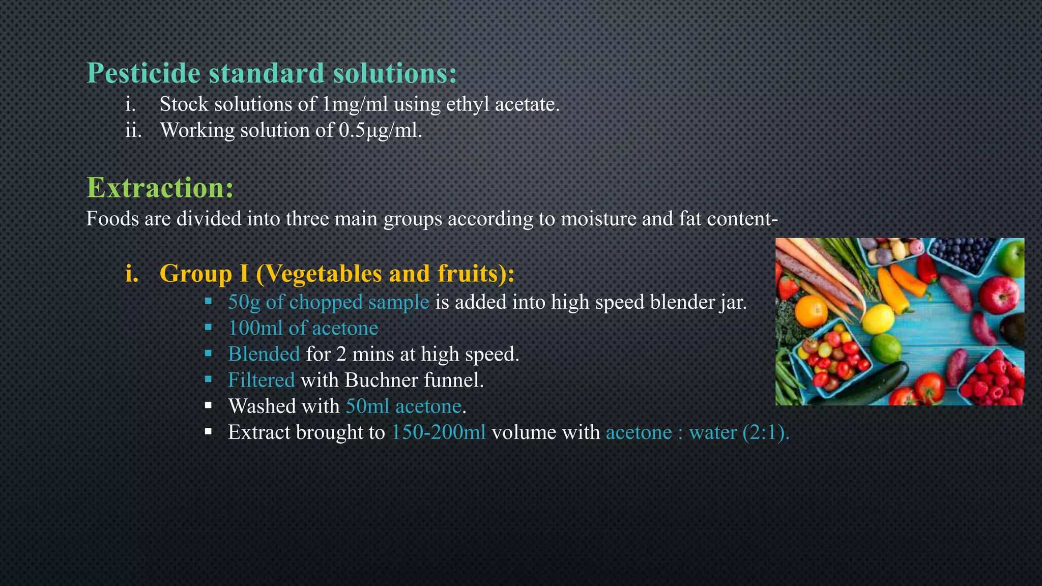 Pesticide residue analysis | PPTX