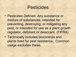 Pesticides | PPT
