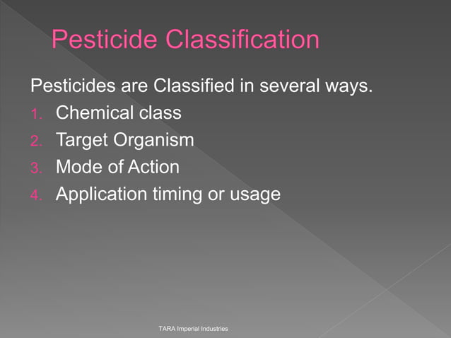 Pesticides And Formulations | PPTX