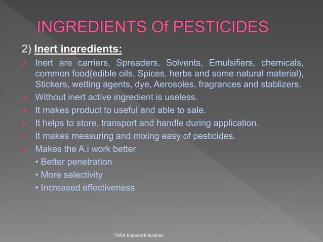 Pesticides And Formulations | PPTX