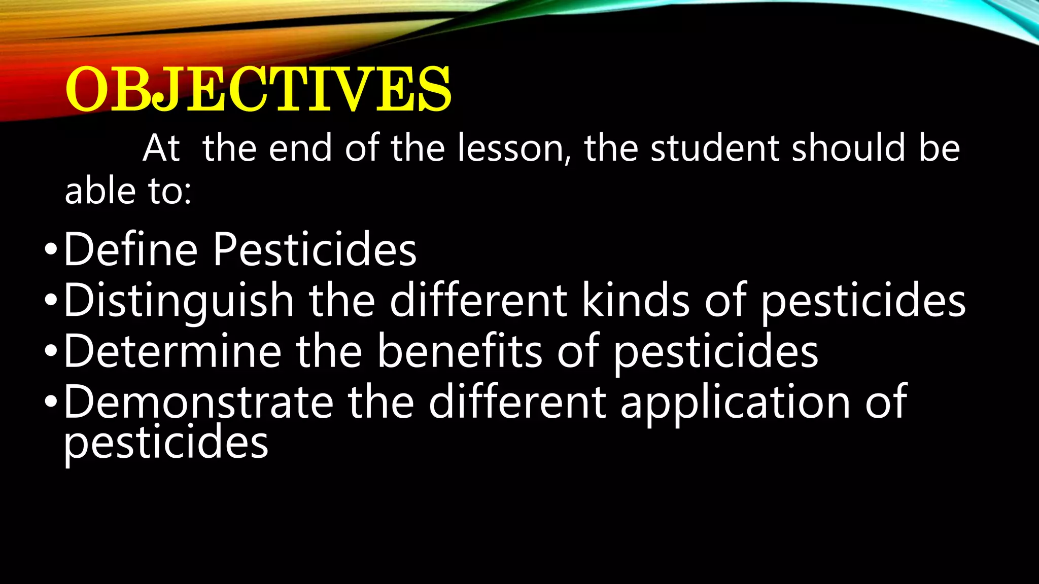 PESTICIDES (Lesson plan ) | PPTX