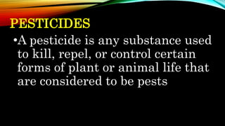 PESTICIDES (Lesson plan ) | PPTX