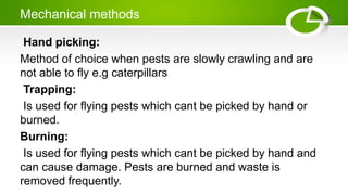 Pesticides; Natural pesticides and control methods | PPTX