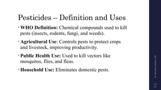 Occupational and Environmental Pesticides | PPTX