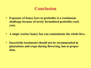 Pesticides a threat to honey bees | PPTX