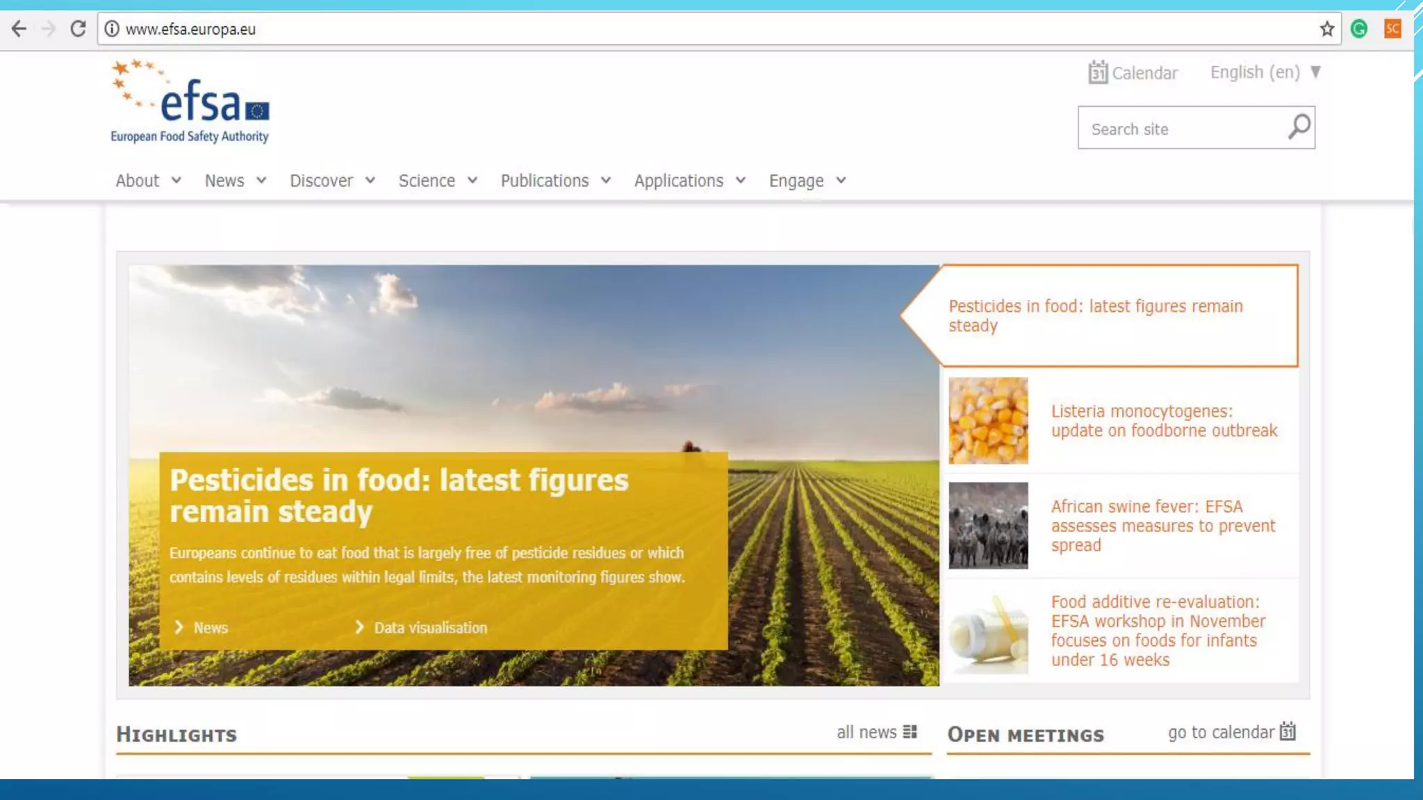 Pesticides classification and maximum residue limits in food.Renamed ...