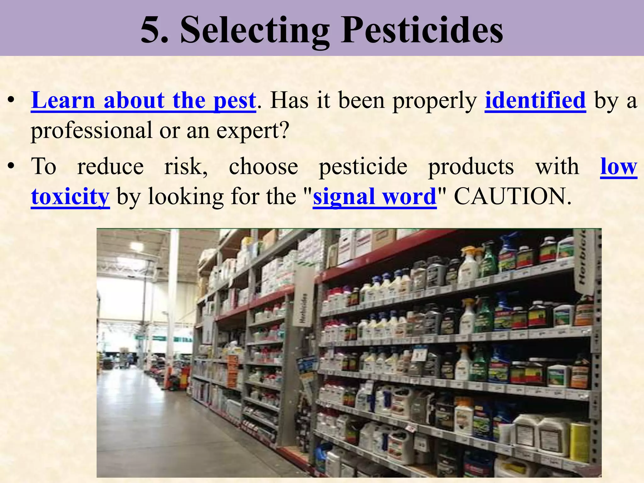 Pesticides use in agriculture: benefits, risks and safety | PPTX