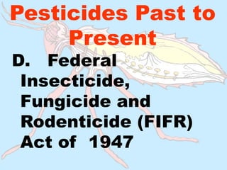 Pesticides history | PPT