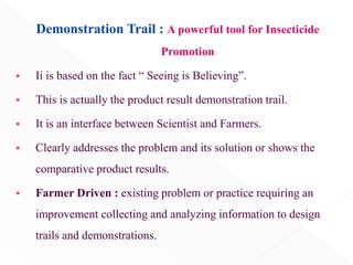 Pesticides promotion - Marketing in Rural Agriculture Input | PPTX