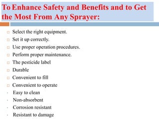 Pesticides spray equipment | PPTX
