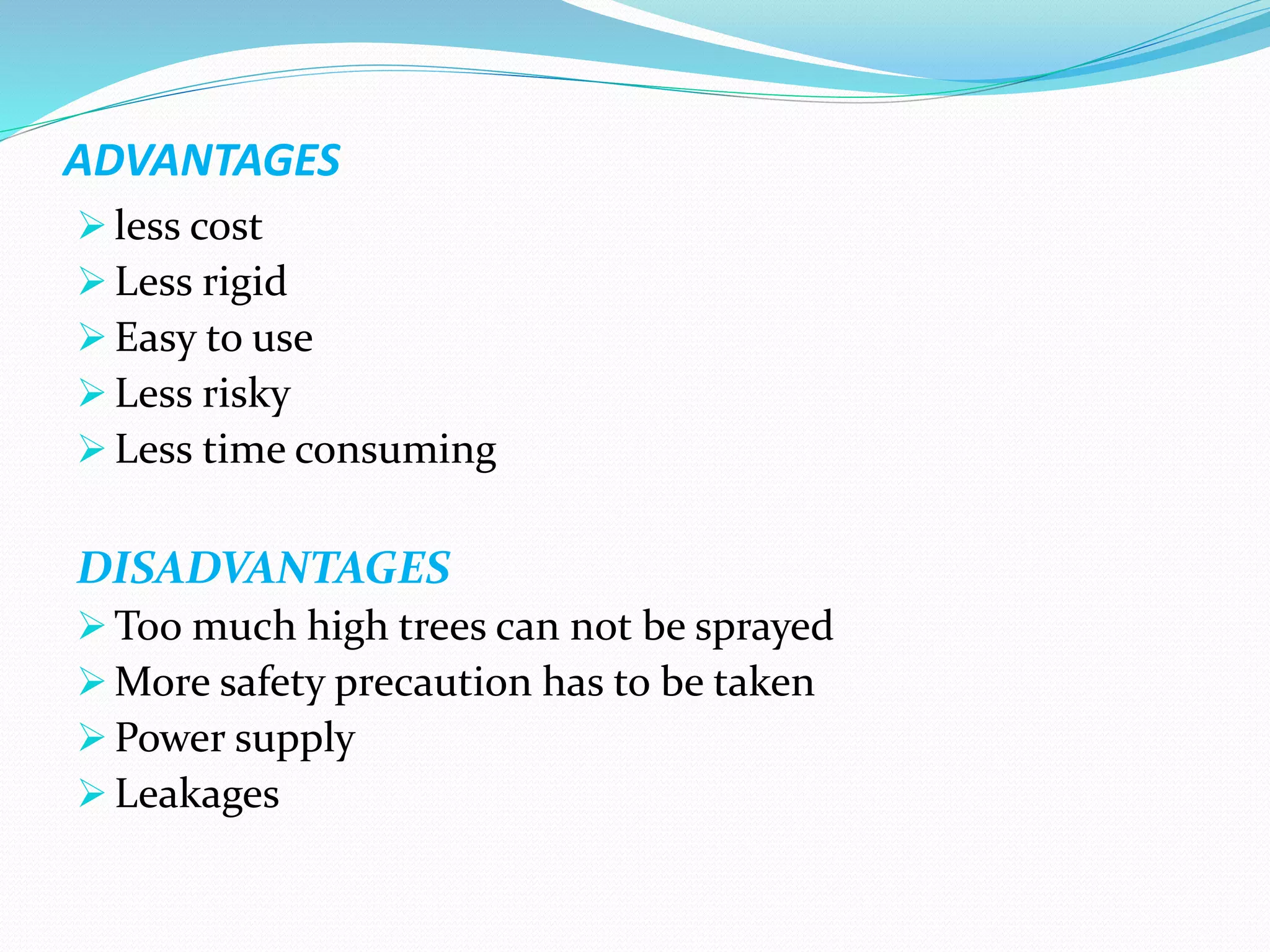 Pesticides sprayer on arecanut tree using helium gas | PPT