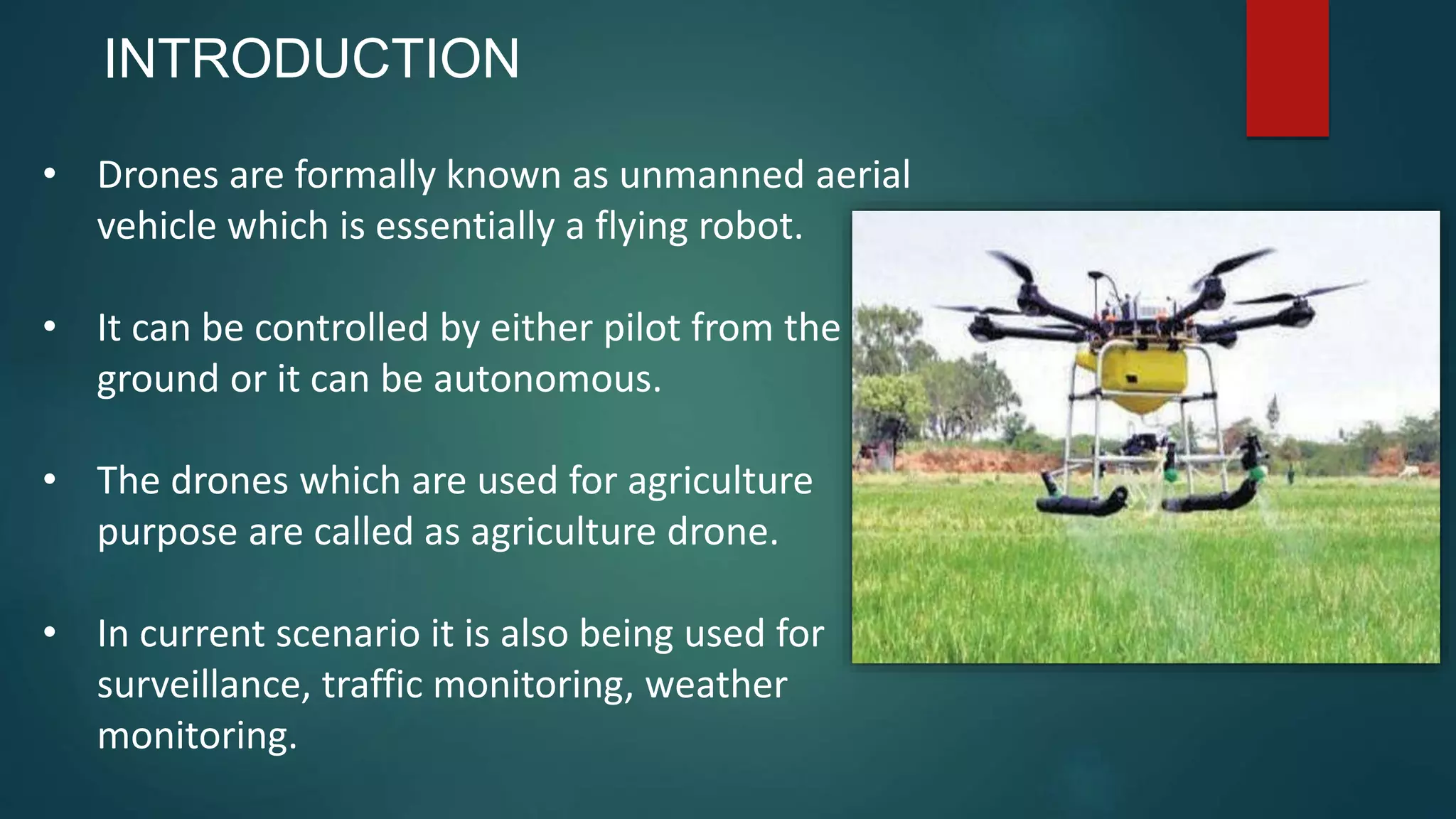 Pesticides sprinkler drone (syed saif) | PPTX