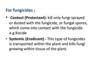 Pesticides – types and categories | PPTX