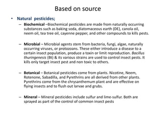 Pesticides – types and categories | PPTX