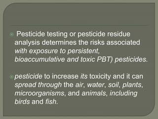 Pesticide testing | PPT