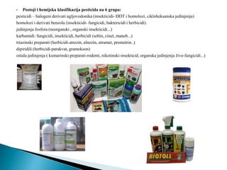 Pesticidi u zivotnoj sredini | PPTX