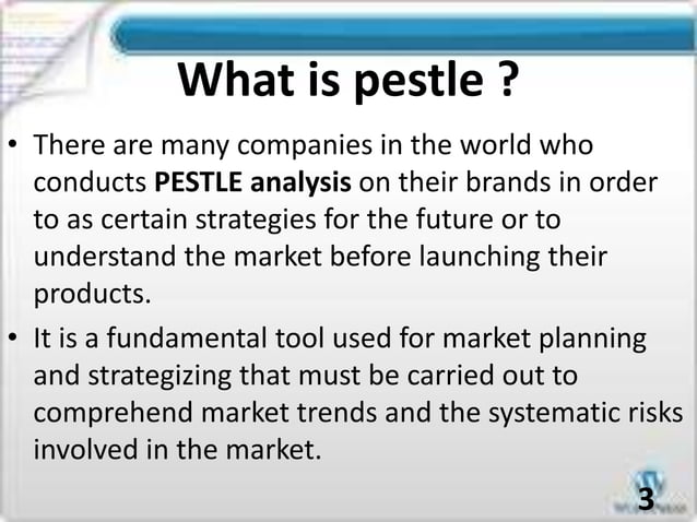 Pestle analysis | PPTX