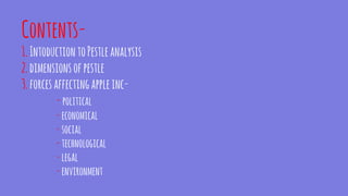 Pestle analysis of apple | PPTX