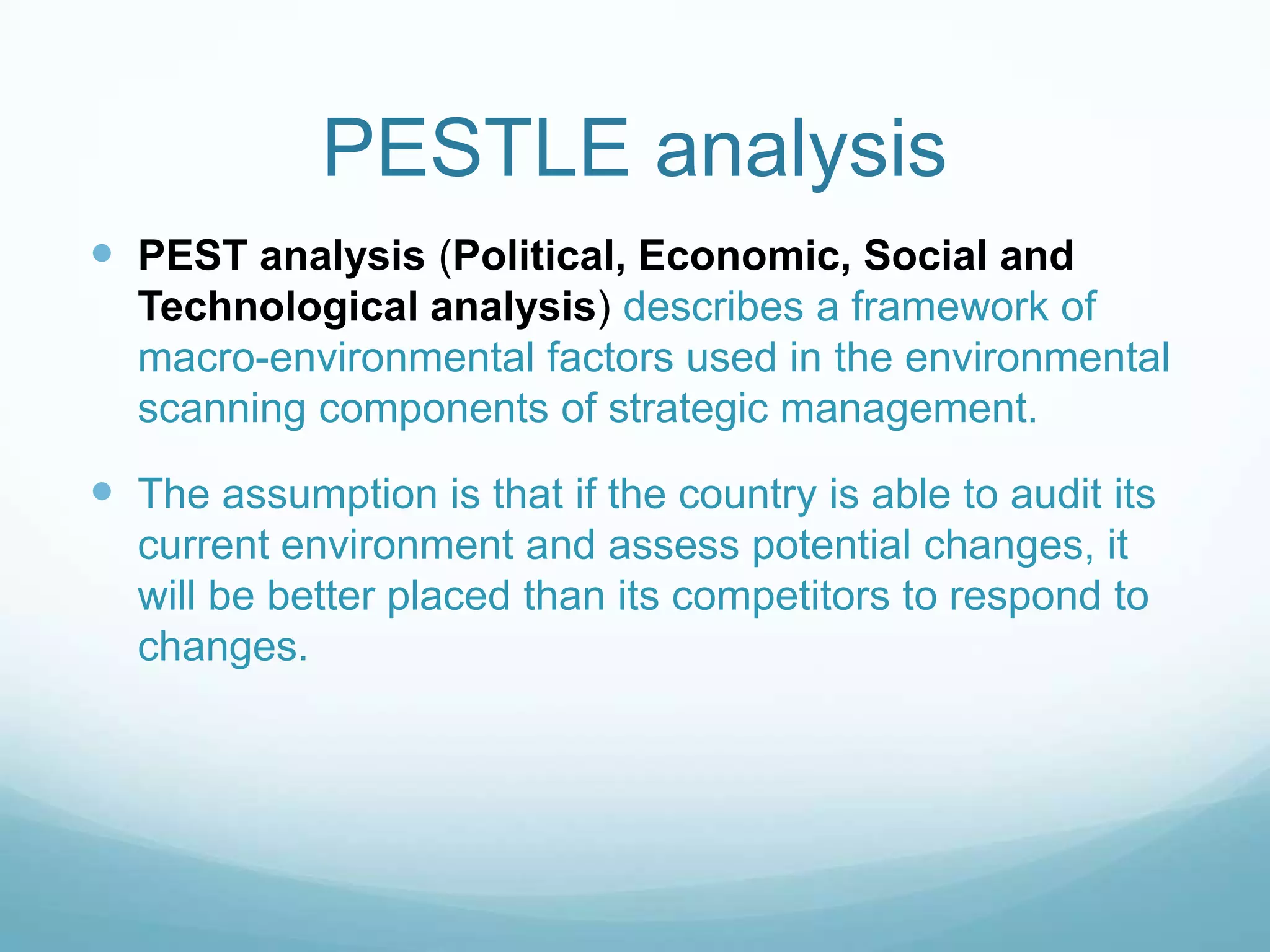 Pestle analysis on malaysia | PPTX