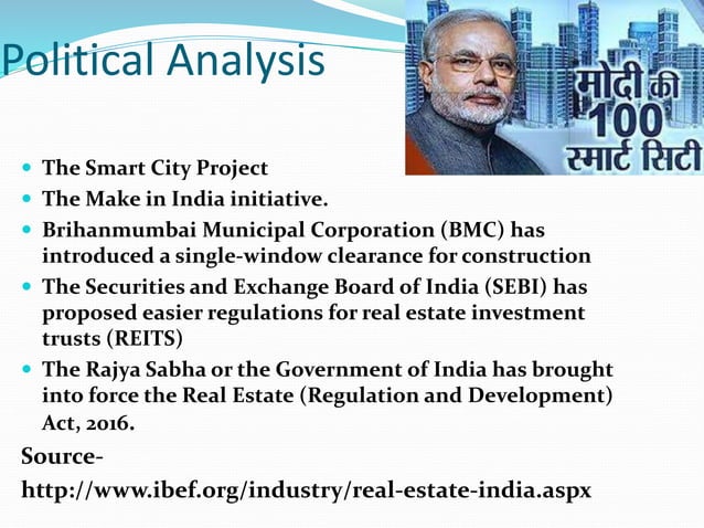 Pestle analysis on real estate | PPTX