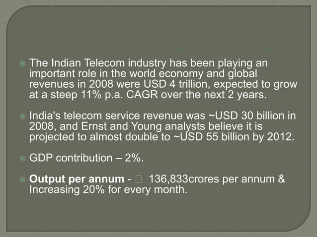 Pestle Analysis Telecom Sector