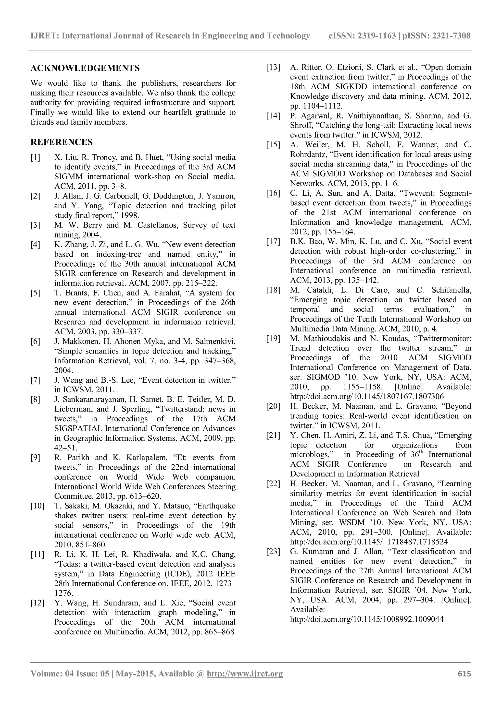 Pestle based event detection and classification | PDF