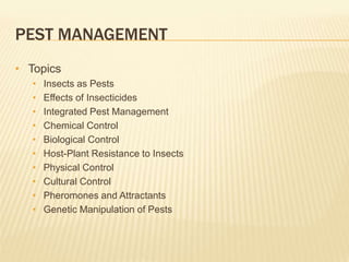 Pest Management and it's methods for general understanding | PPTX