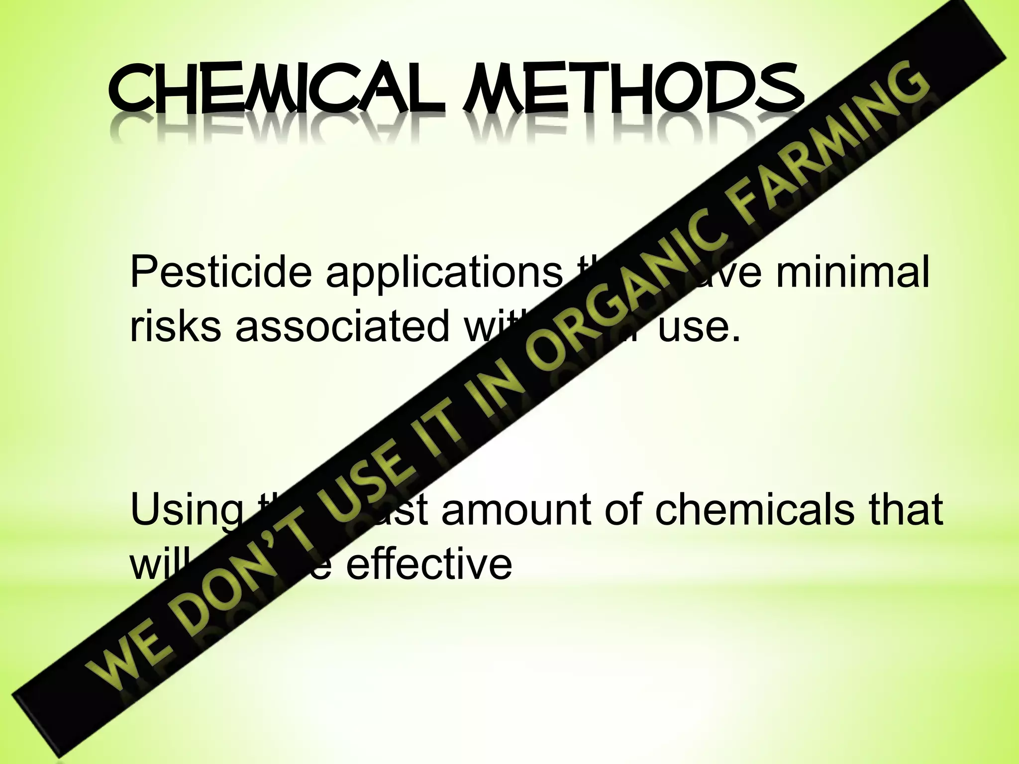 Pest management in organic farming | PPTX