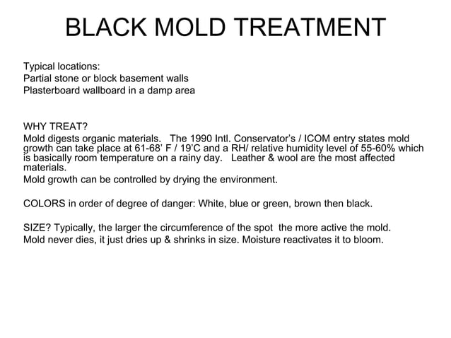 Museum Object Pest & Mold Control Methods in Storage-JenniferHein ...