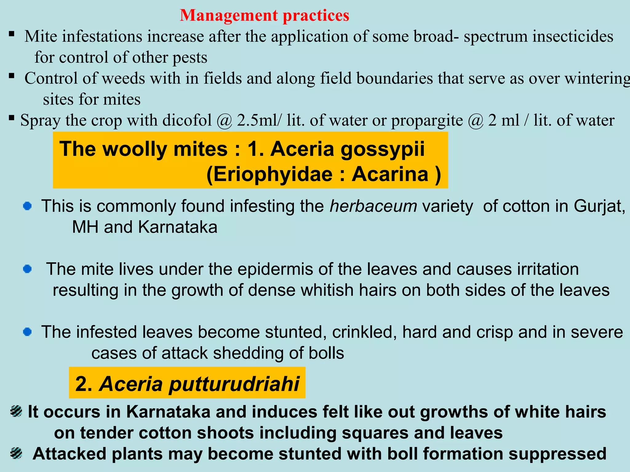 Pest of cotton &sunhemp | PPT