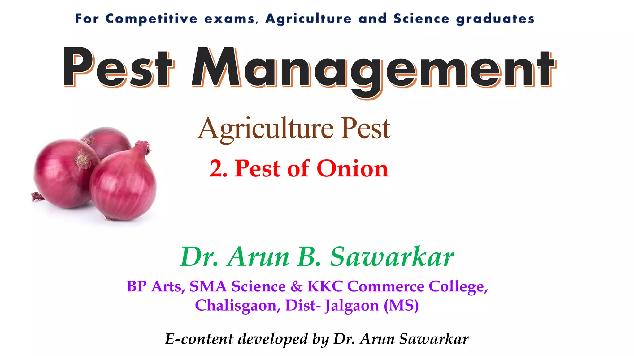 Pest of onion | PDF