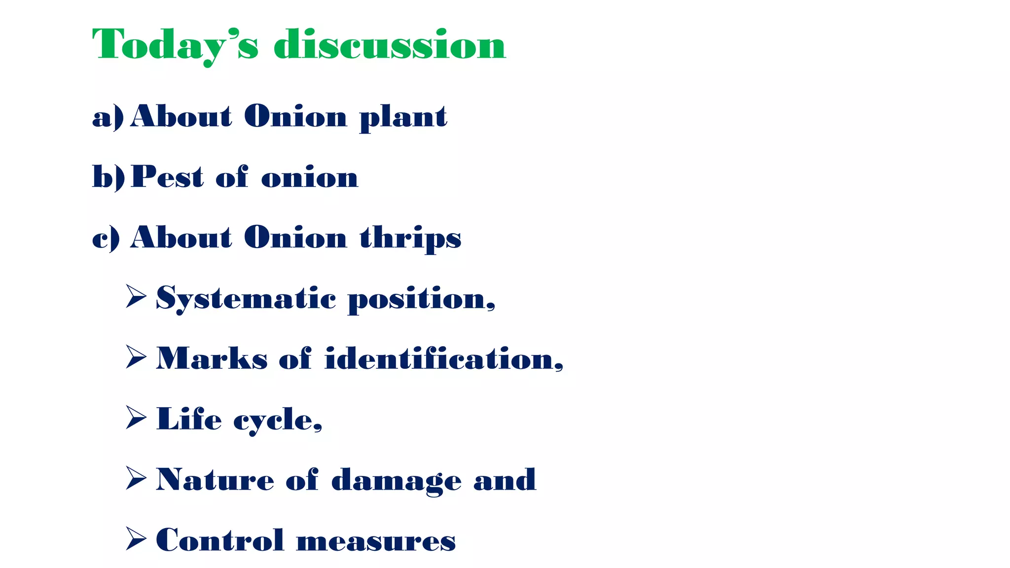 Pest of onion | PDF
