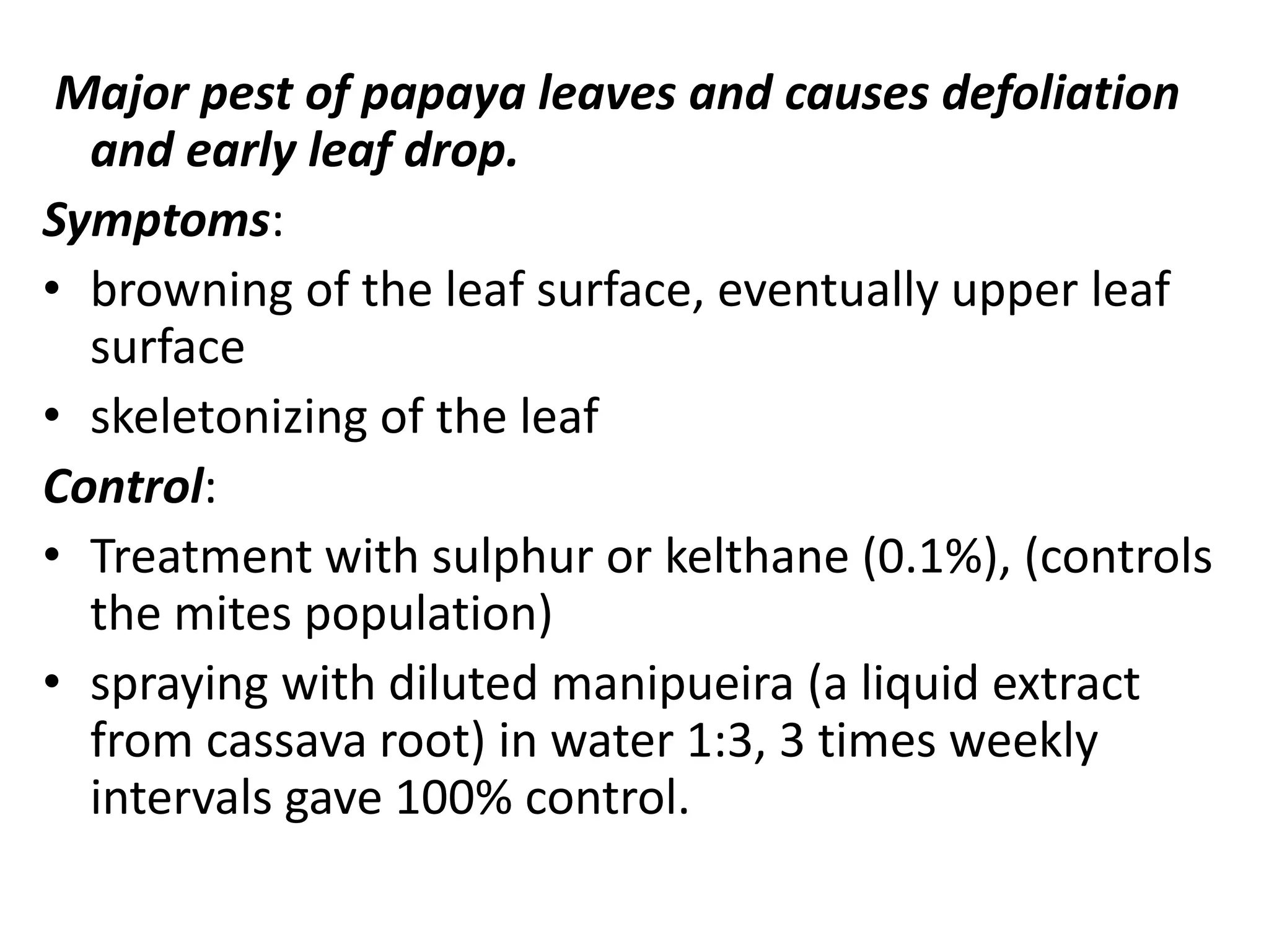 Pest of papaya | PPTX