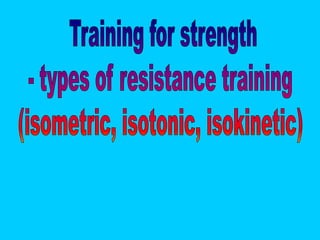 Isotonic Strength