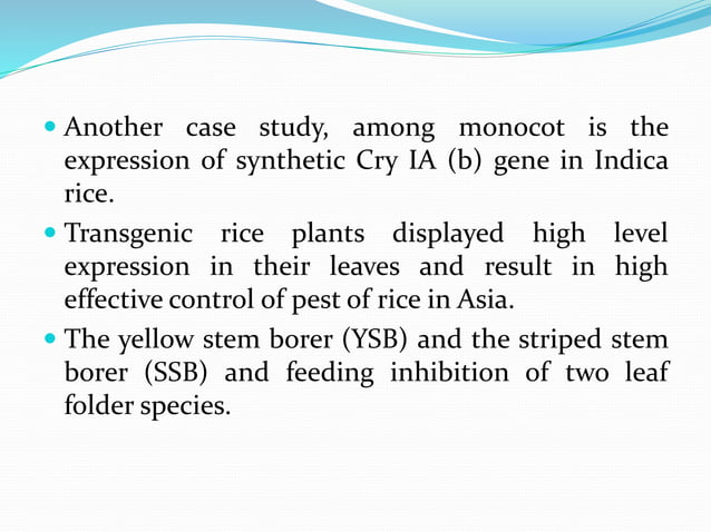 Insect Pest resistance - A Biotechnology Approach | PPTX | Gardening | Home & Garden