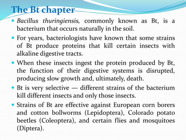 Insect Pest resistance - A Biotechnology Approach | PPTX | Gardening | Home & Garden
