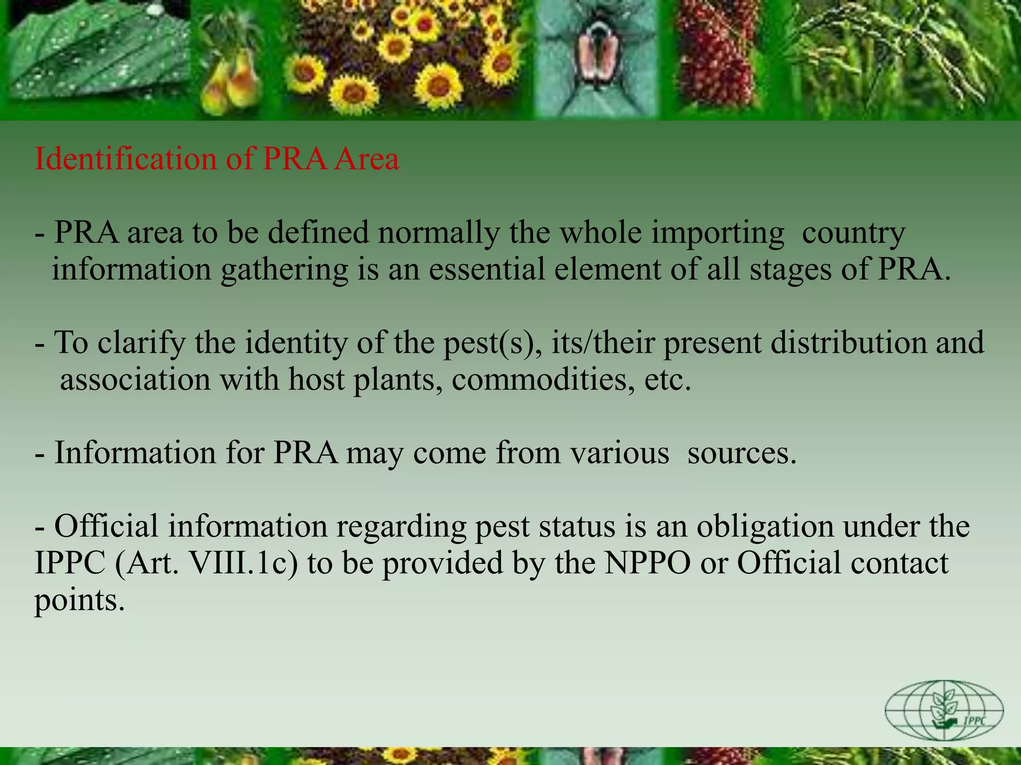 Pest risk analysis | PPTX