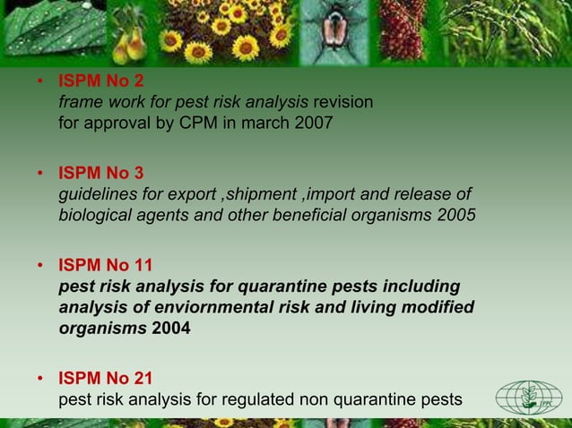 Pest risk analysis | PPTX