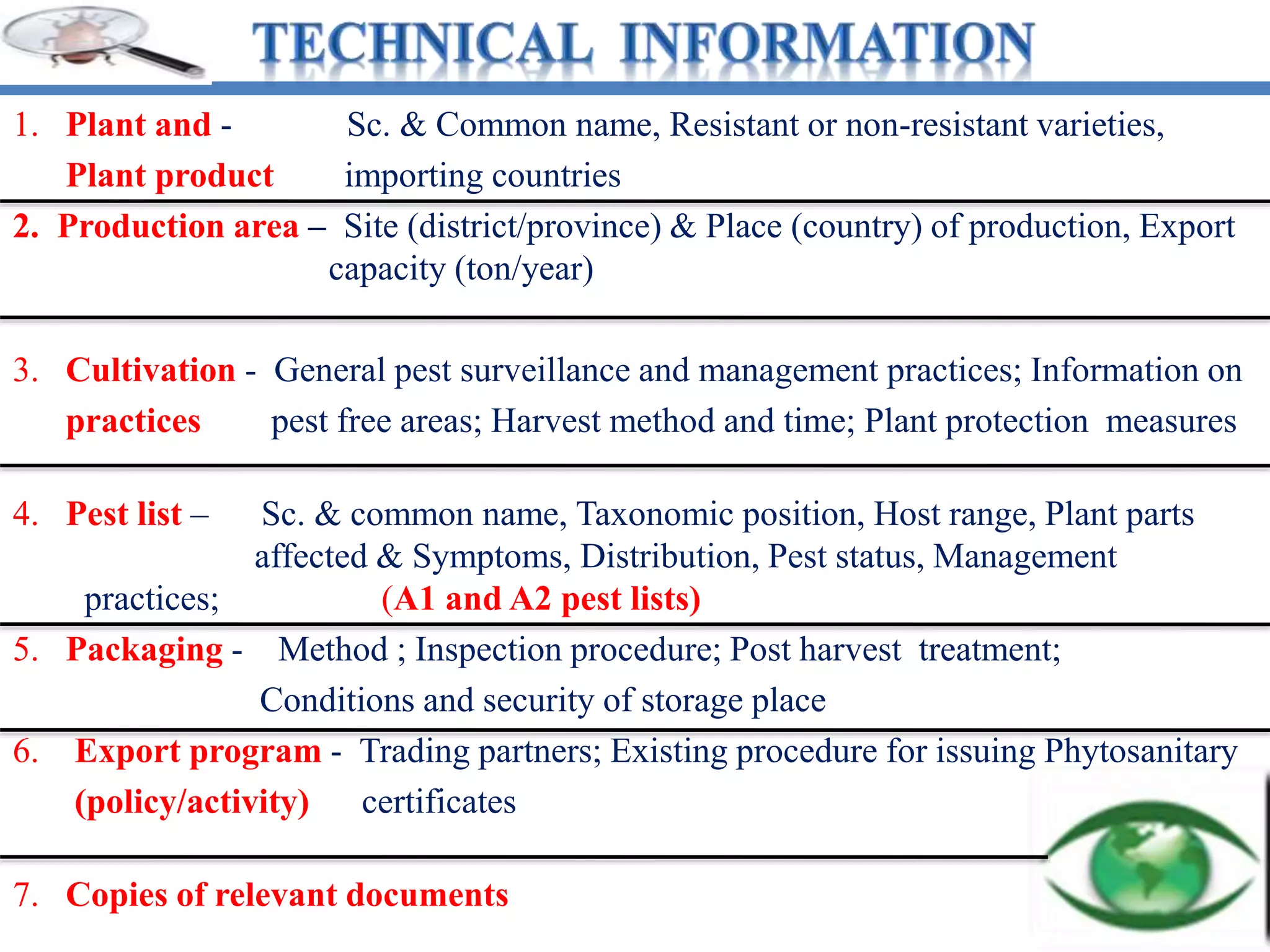 Pest risk analysis | PPTX