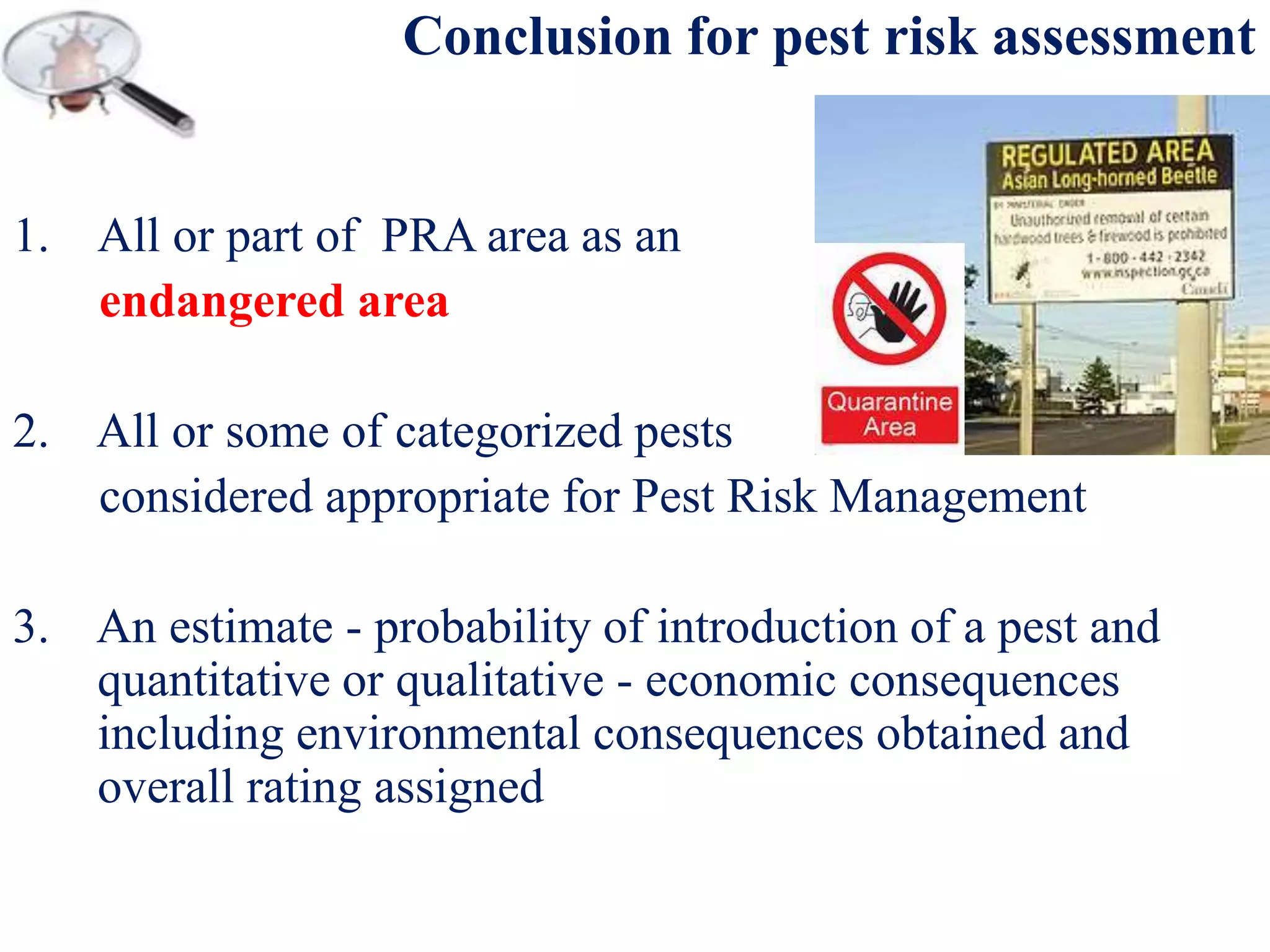 Pest risk analysis | PPTX