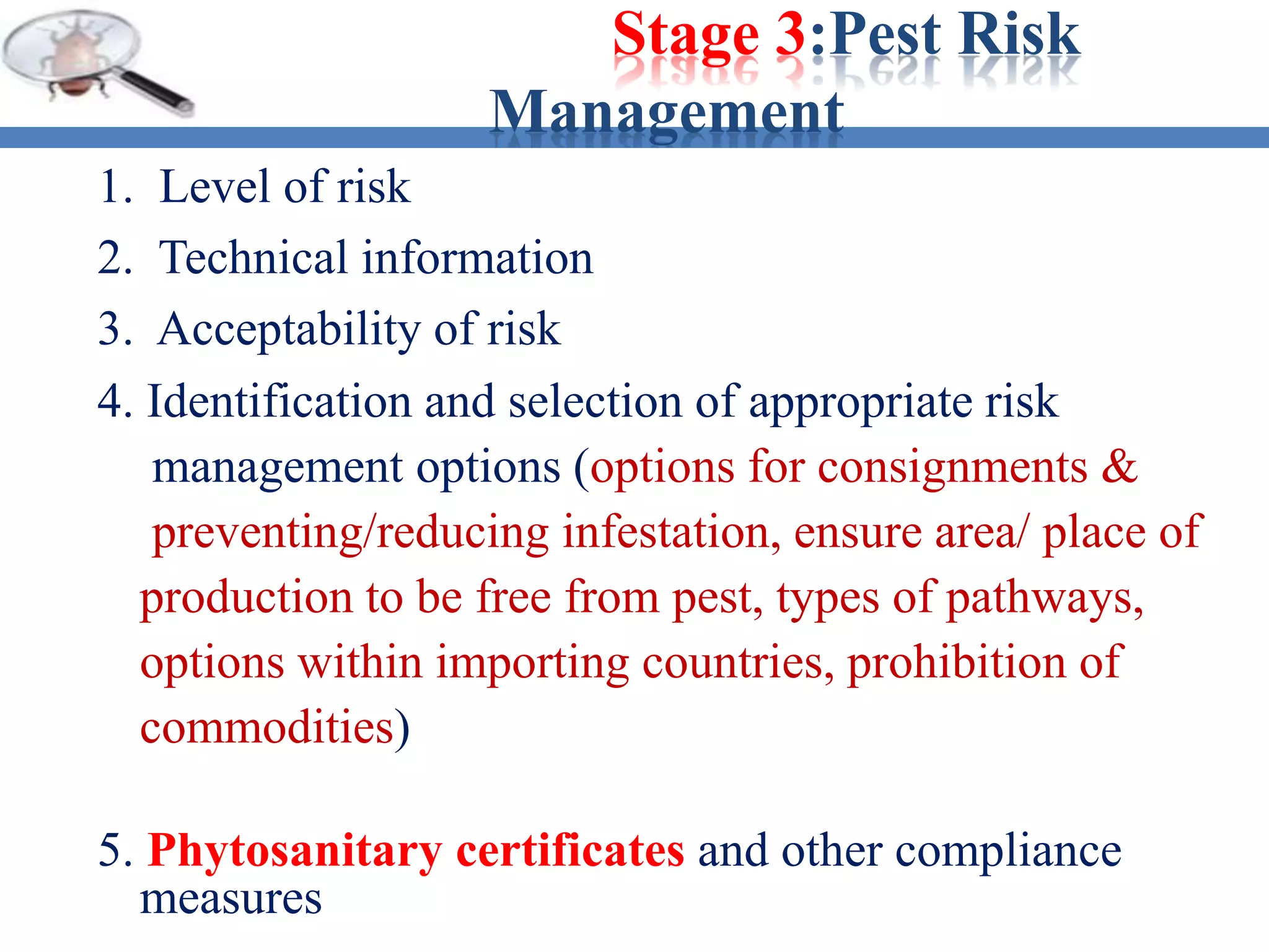 Pest risk analysis | PPTX