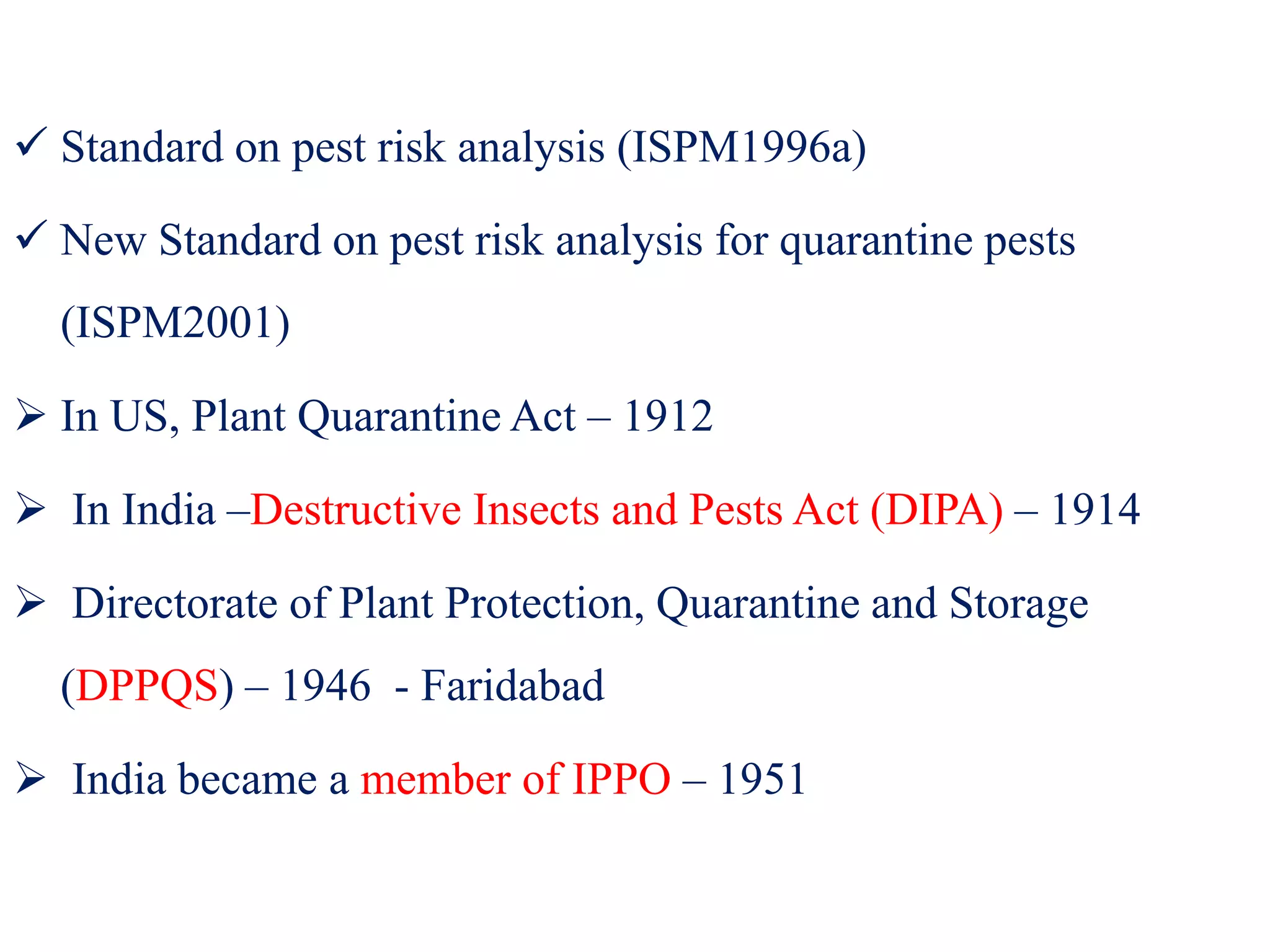 Pest risk analysis | PPTX