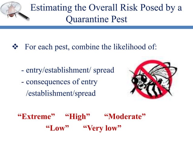 Pest risk analysis | PPTX | Gardening | Home & Garden