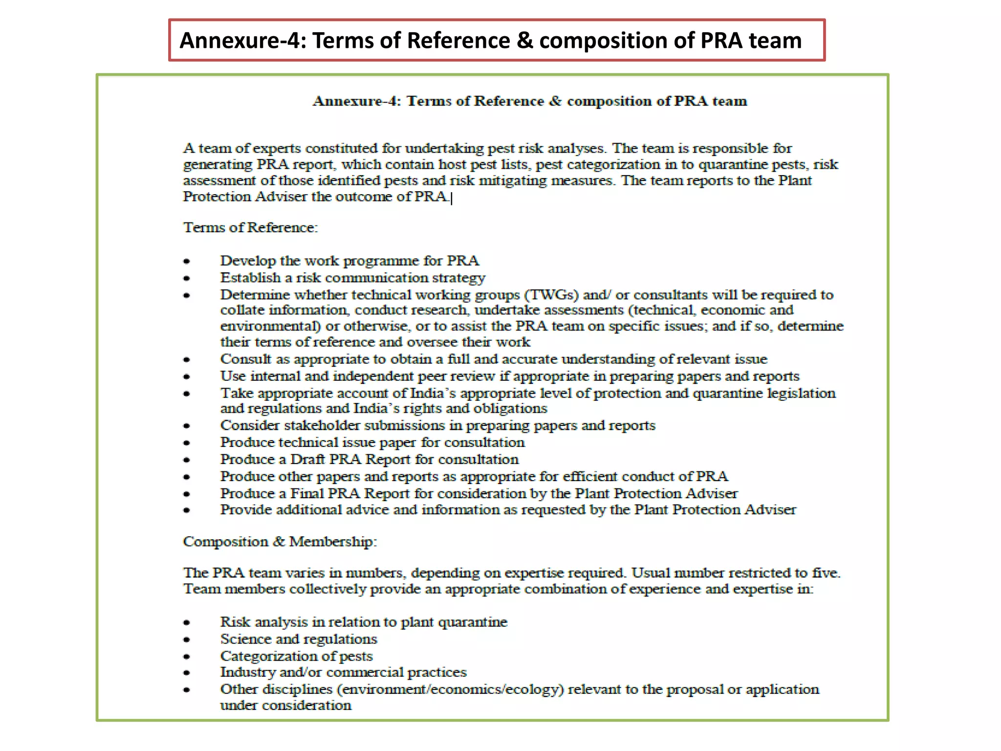 Pest risk analysis | PDF