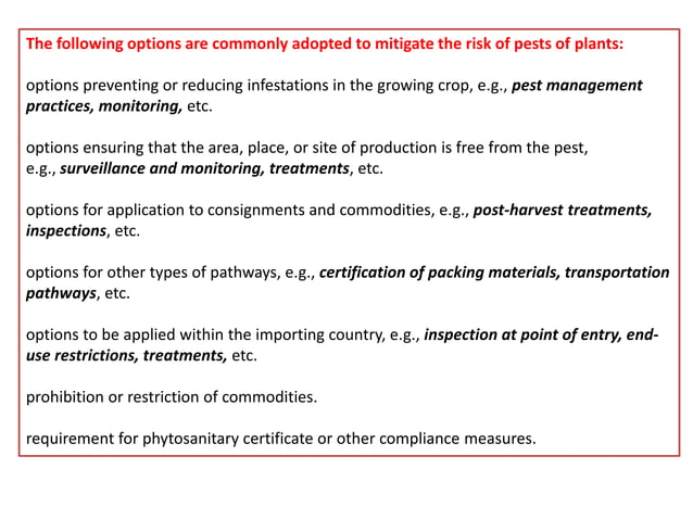 Pest risk analysis | PDF