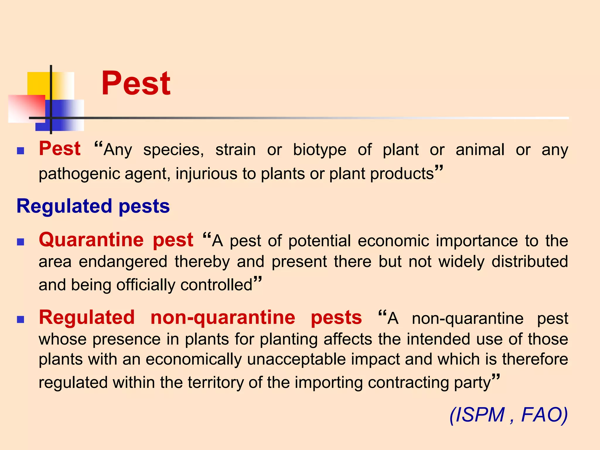 Pest risk analysis concepts by Vikas Bamel (2011) | PPT