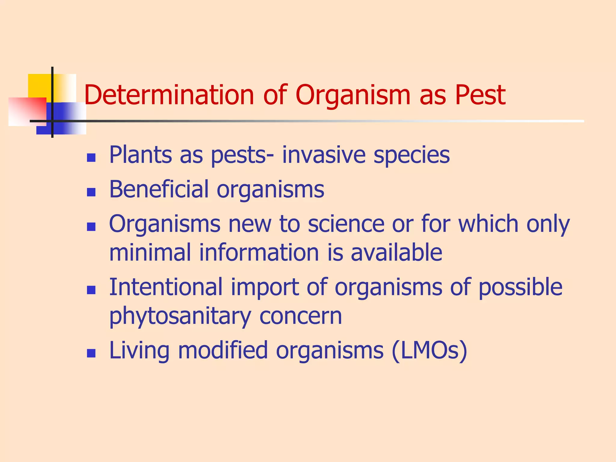 Pest risk analysis concepts by Vikas Bamel (2011) | PPT