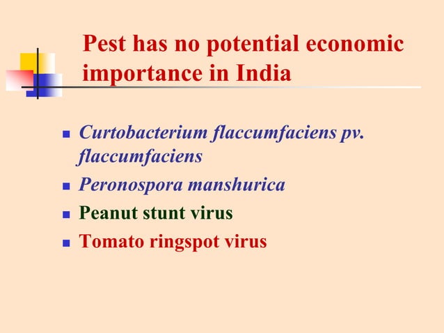 Pest risk analysis concepts by Vikas Bamel (2011) | PPT